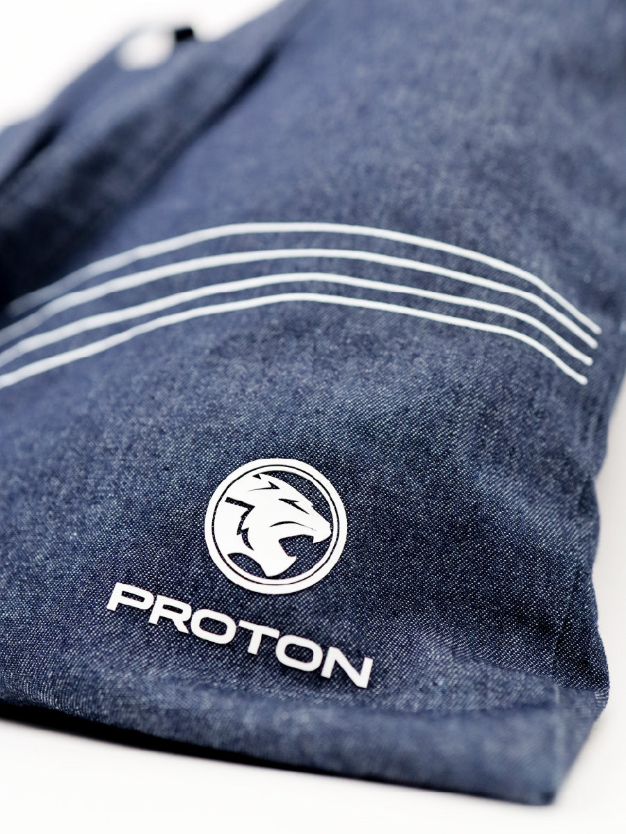 Proton Jean-ius Tote Bag | Dark Blue – PROTON MERCHANDISE