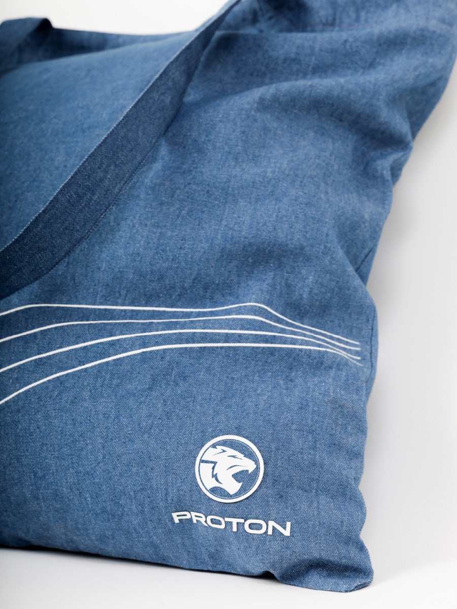 Proton Jean-ius Tote Bag | Light Blue – PROTON MERCHANDISE